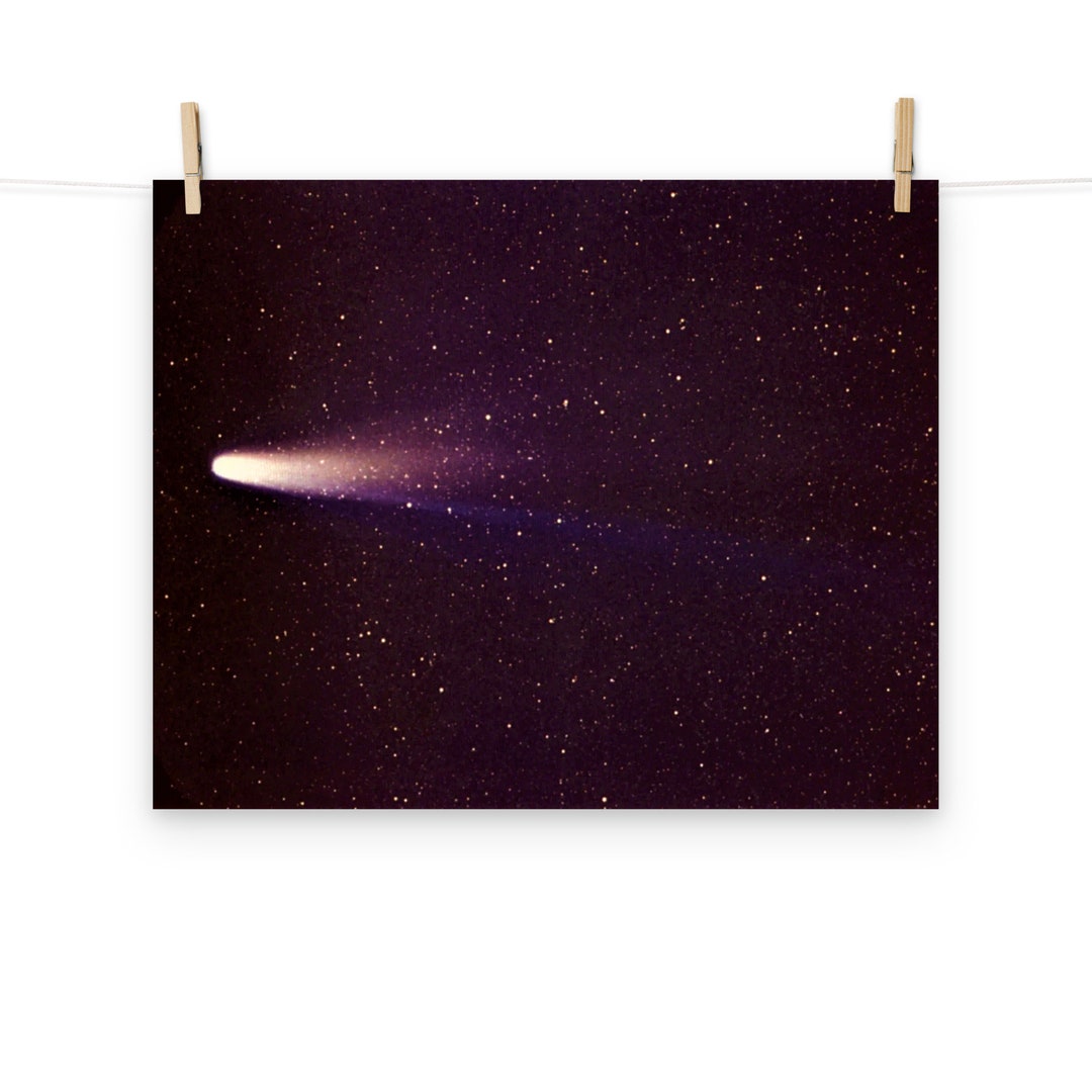 Halley's Comet Matte Poster - Etsy