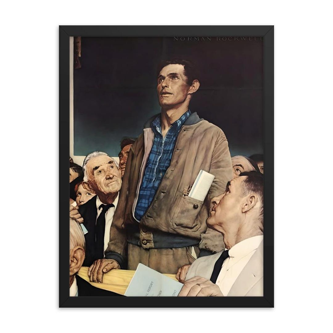 Freedom of Speech by Norman Rockwell Framed Poster - Etsy