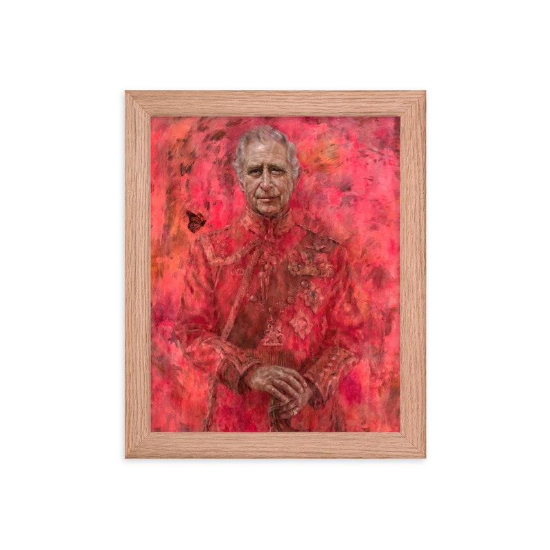 King Charles III Official Portrait (red Painting) by Jonathan Yeo ...
