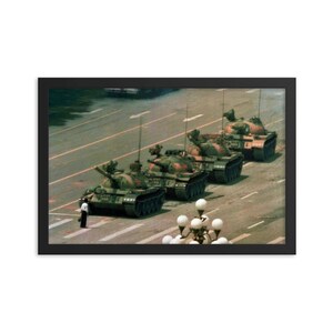 Tank Man Tiananmen Square June 1989 Framed Poster - Etsy