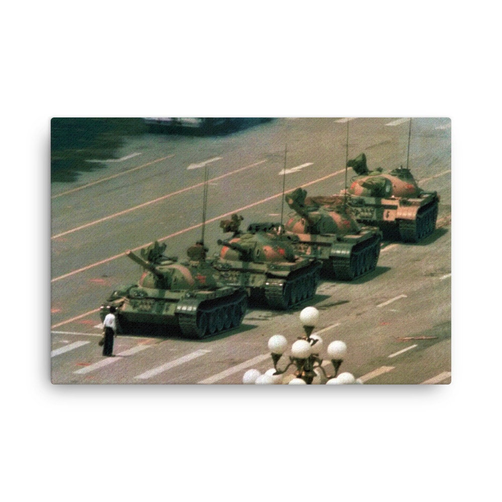 Tank Man Tiananmen Square June 1989 Canvas - Etsy