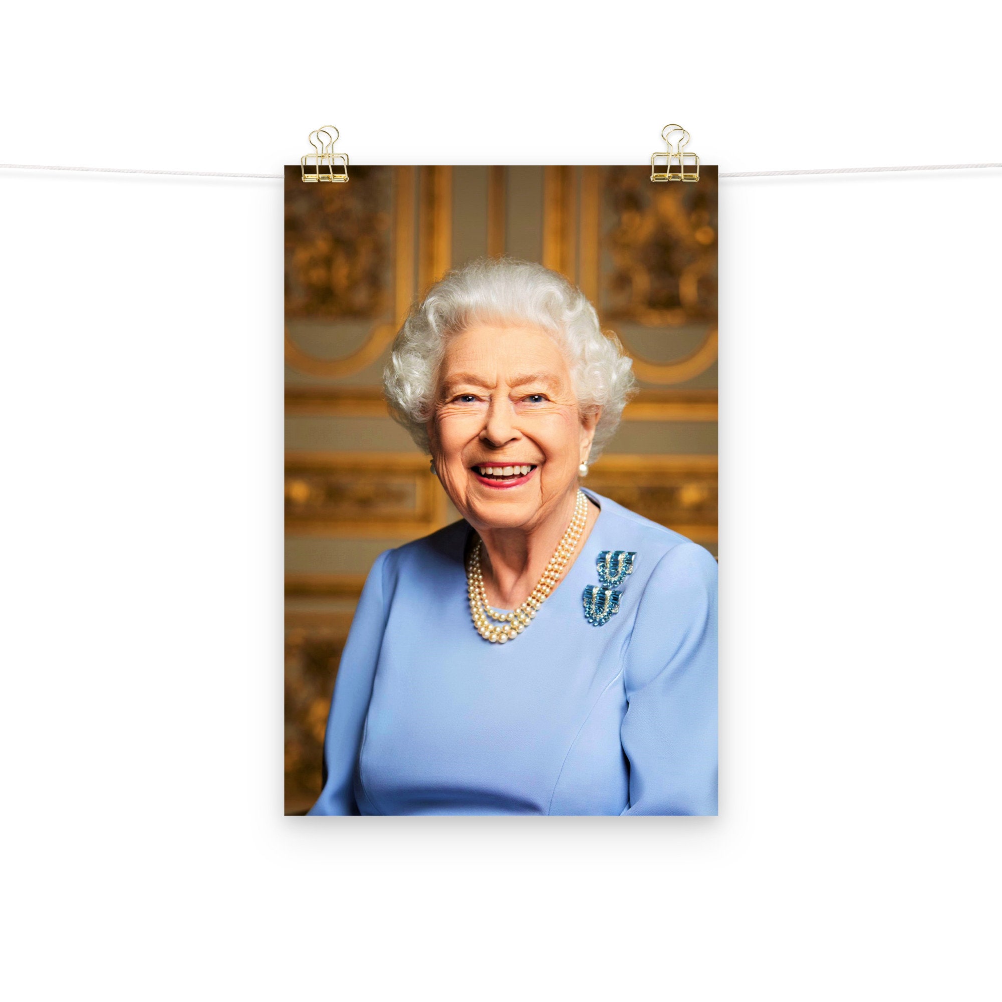 Platinum Jubilee of Elizabeth II Official Portrait Matte Poster - Etsy