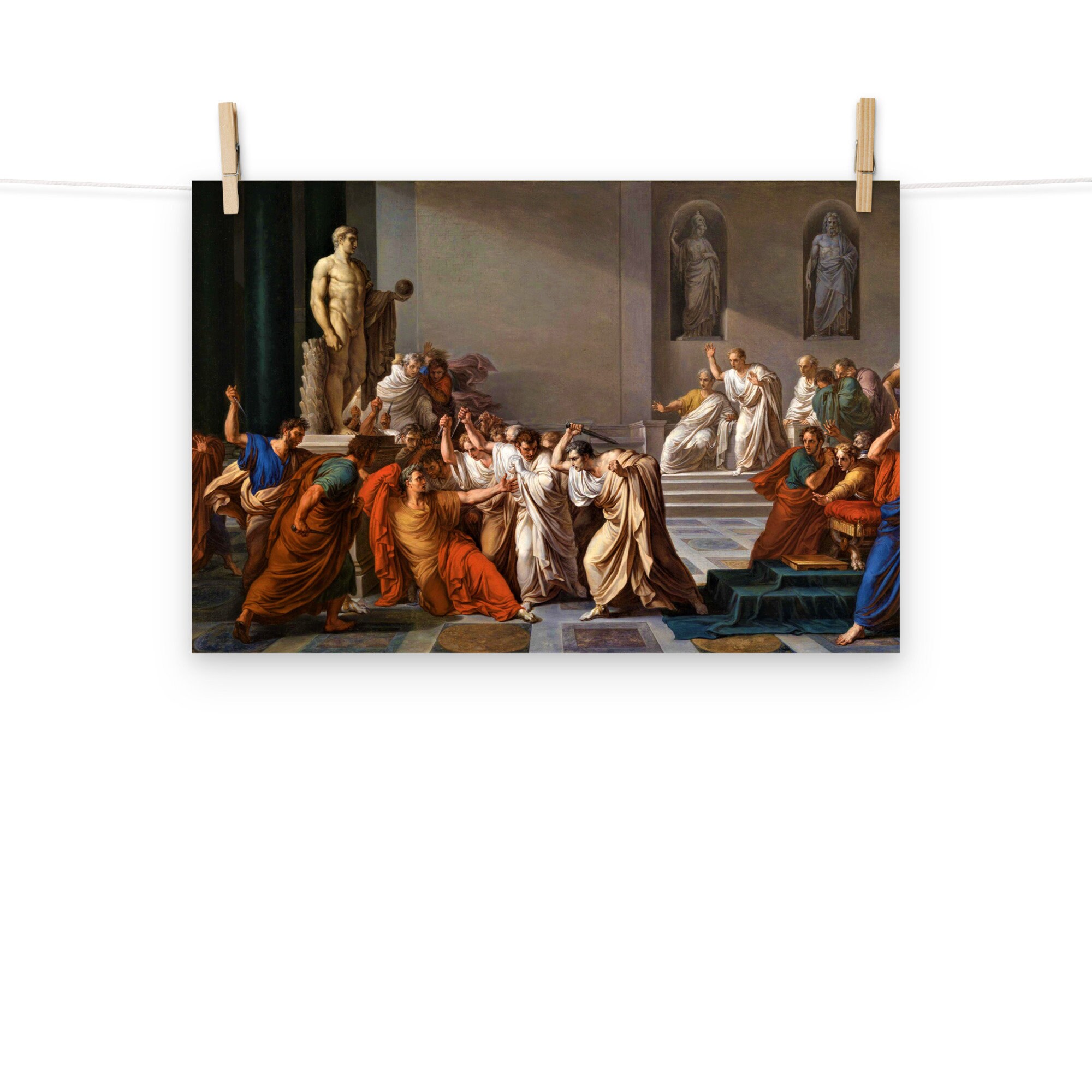 The Death of Julius Caesar by Vincenzo Camuccini Matte Poster - Etsy