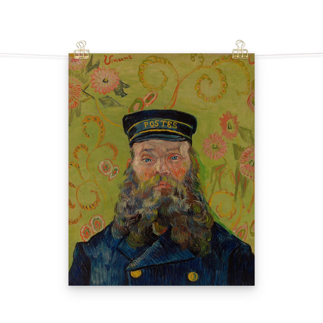 Portrait of the Postman Joseph Roulin by Vincent Van Gogh Matte Poster ...