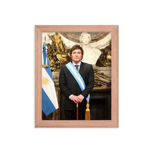Javier Milei Official Portrait Framed Poster - Etsy