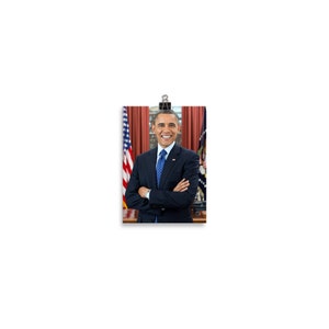 Barack Obama Official Portrait Matte Poster - Etsy