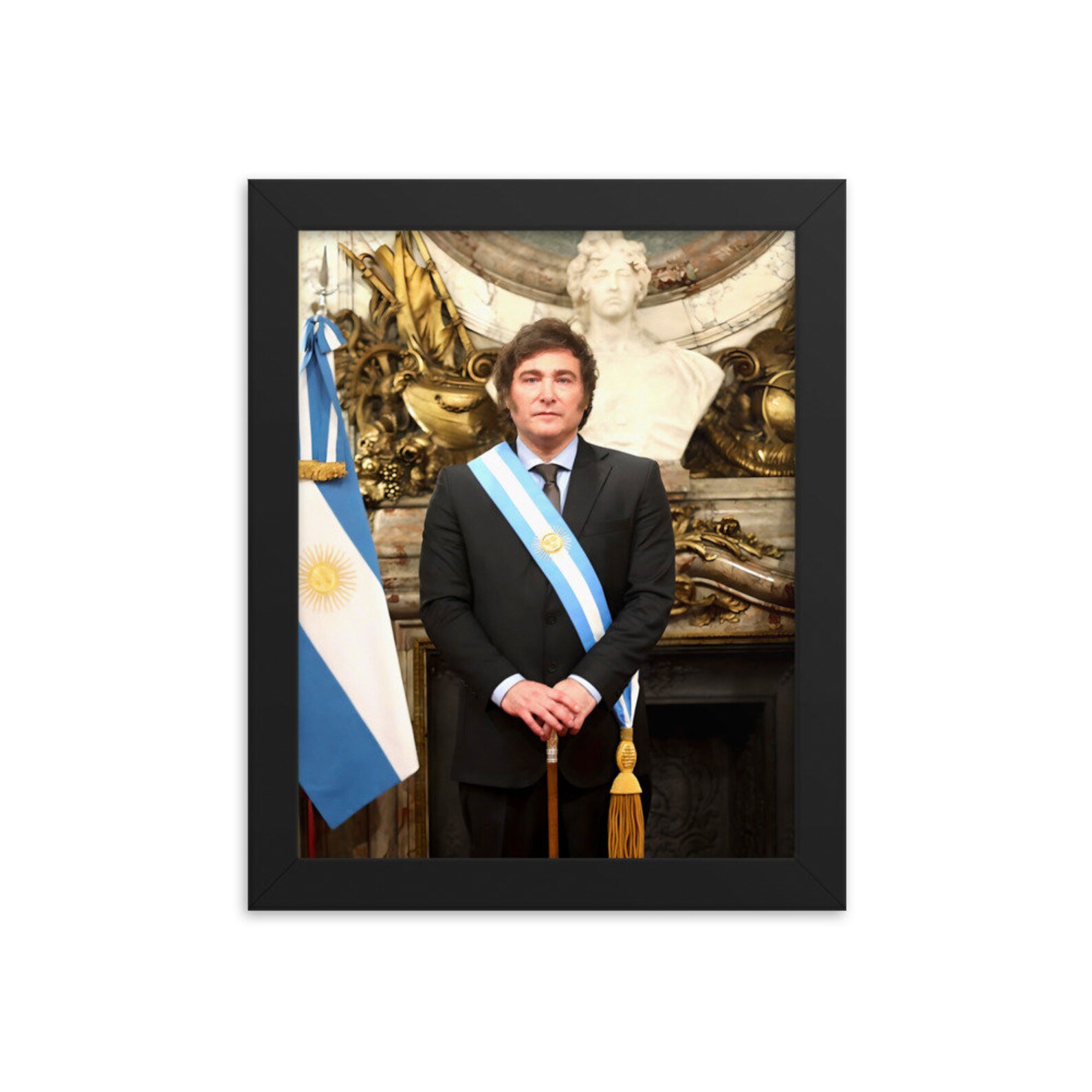 Javier Milei Official Portrait Framed Poster - Etsy