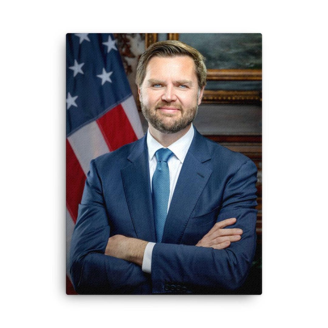 Vice President JD Vance Official Portrait 2025 Canvas - Etsy