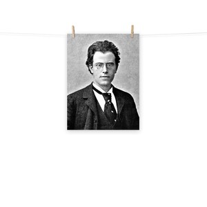 Gustav Mahler Matte Poster - Etsy