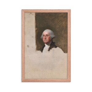 George Washington Unfinished Portrait (athenaeum Portrait) by Gilbert ...