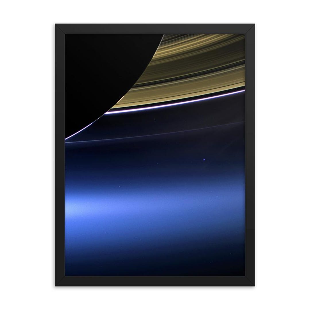 The Day the Earth Smiled by NASA Cassini Framed Poster - Etsy