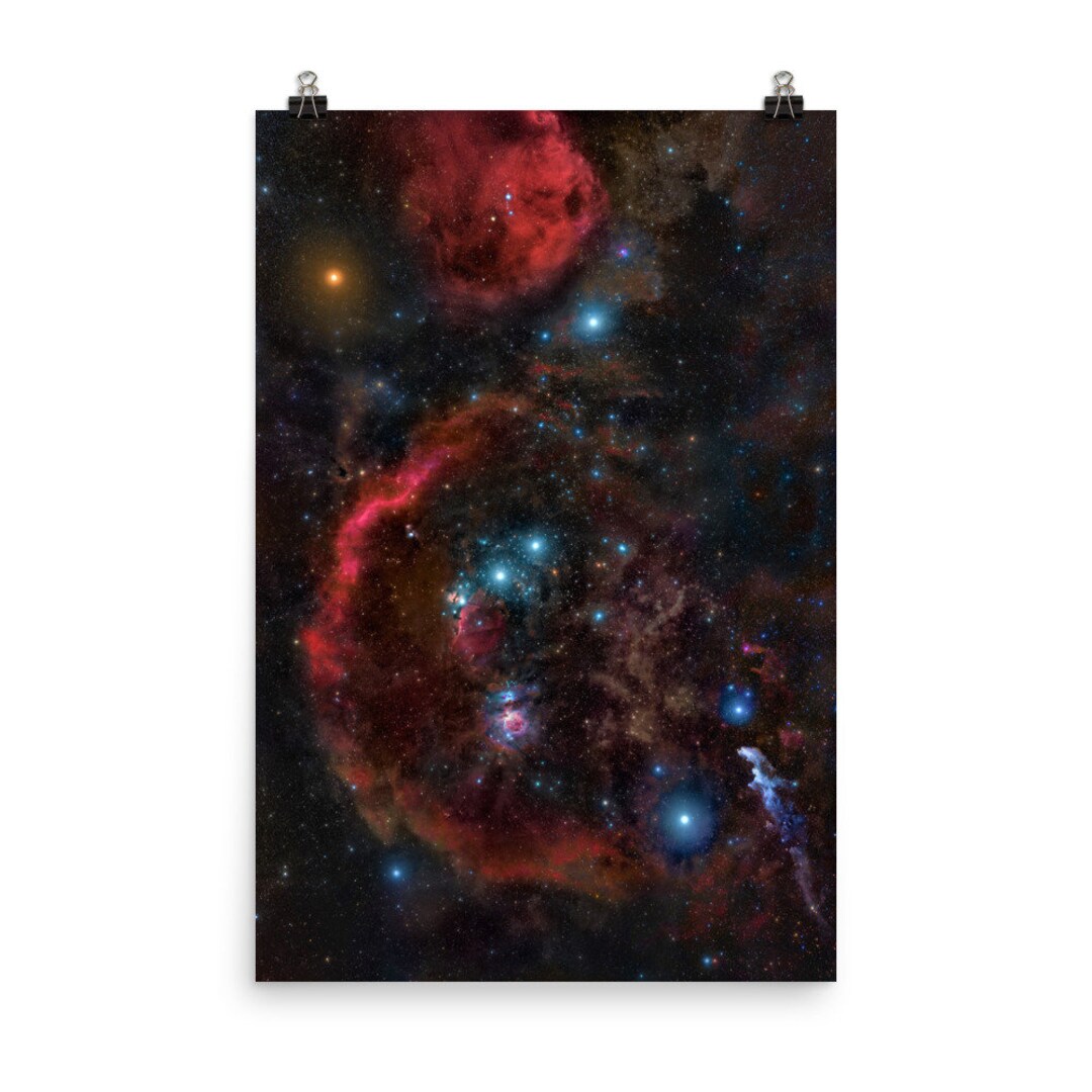 Orion Constellation Matte Poster - Etsy