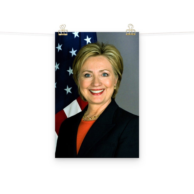 Hillary Clinton Official Portrait Matte Poster - Etsy
