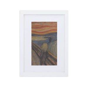 The Scream by Edvard Munch Framed Poster With Mat - Etsy