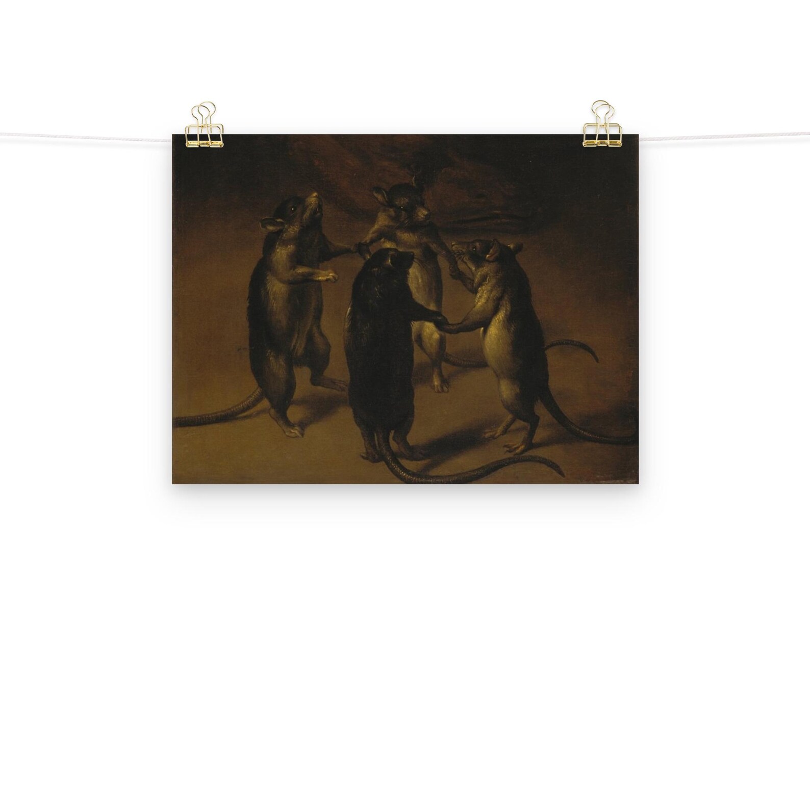 The Dance of the Rats by Ferdinand Van Kessel Matte Poster - Etsy
