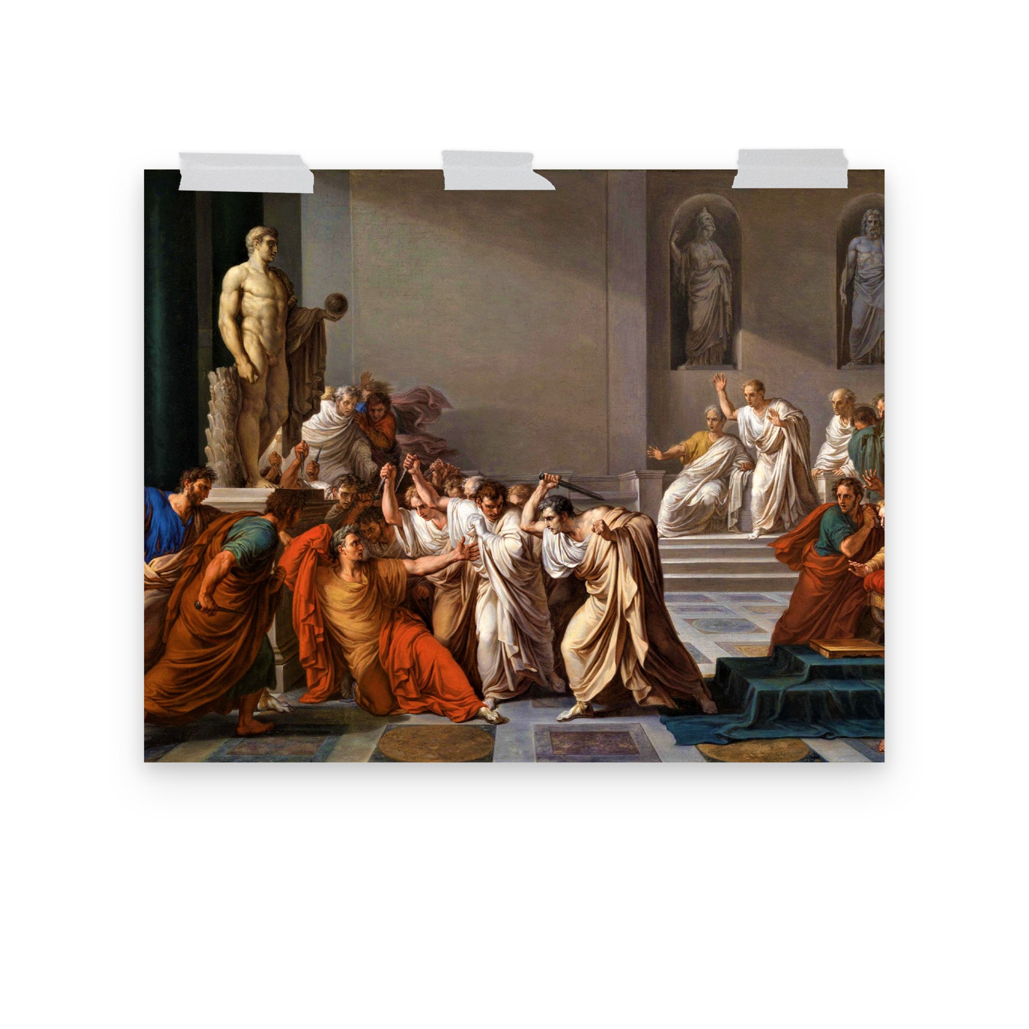 The Death of Julius Caesar by Vincenzo Camuccini Matte Poster - Etsy