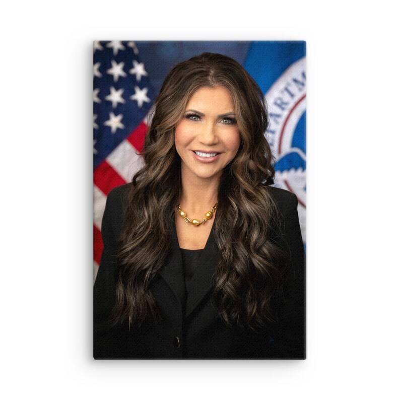 Kristi Noem Official Portrait Canvas - Etsy