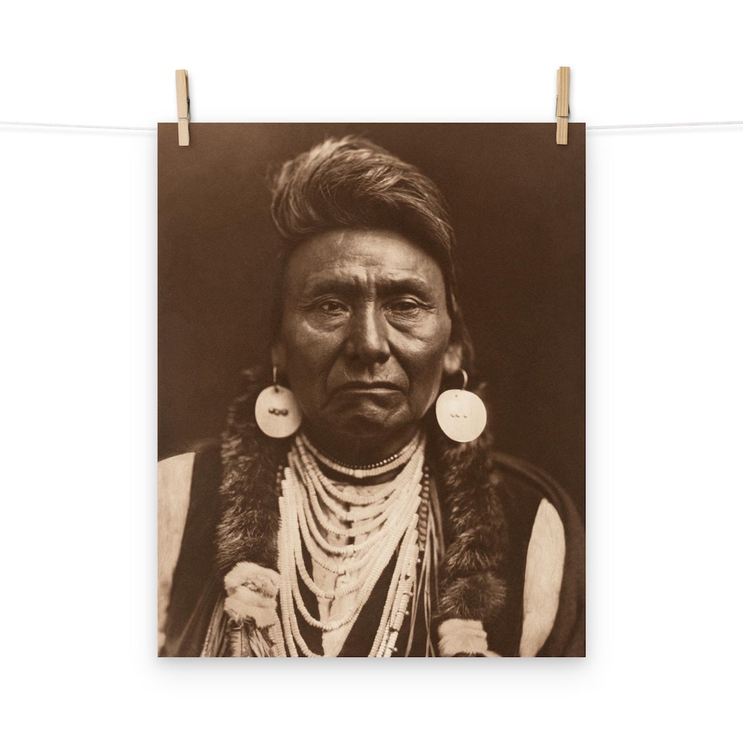 Chief Joseph by Edward S. Curtis Matte Poster - Etsy