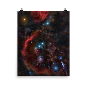 Orion Constellation Matte Poster - Etsy