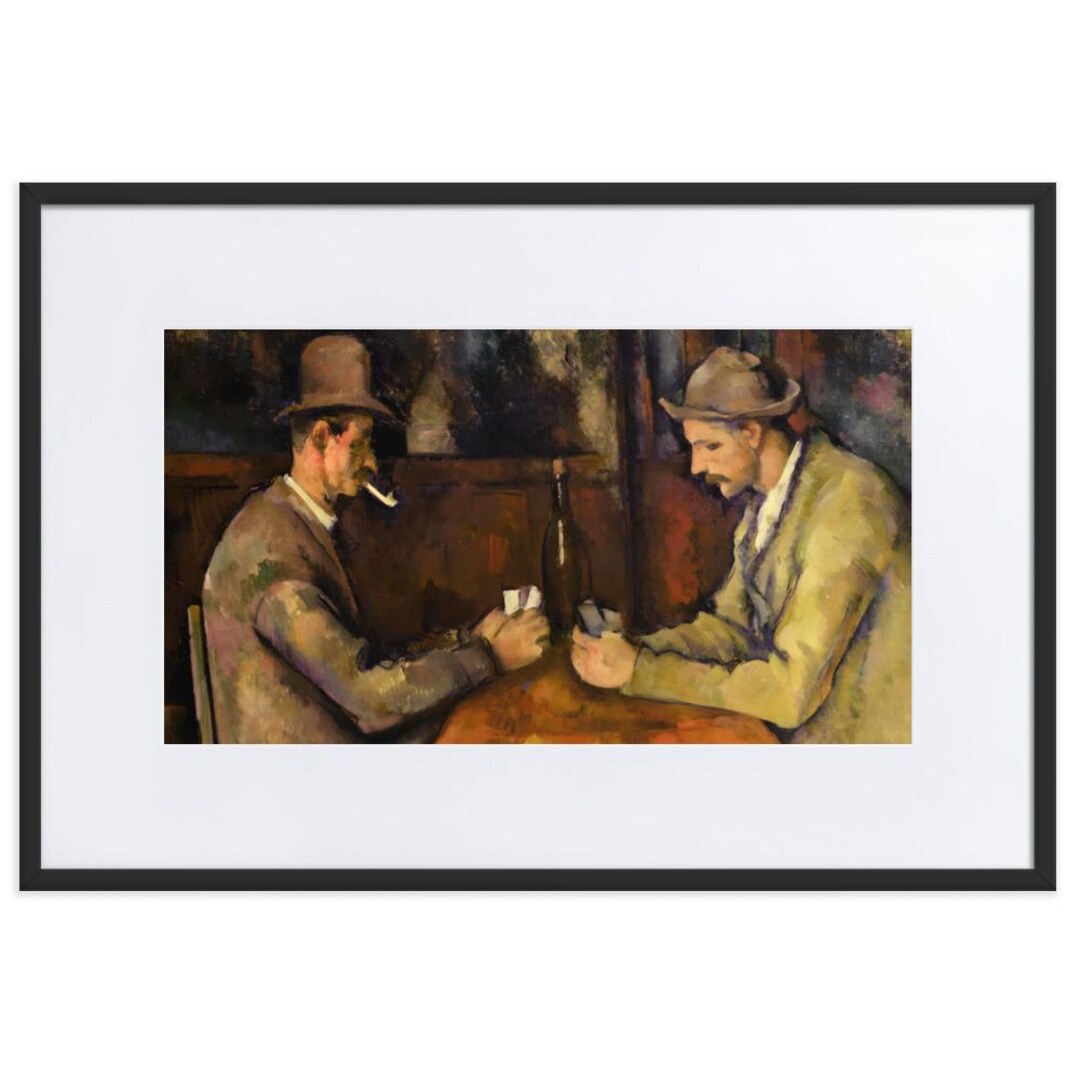 The Card Players by Paul Cézanne Framed Poster With Mat - Etsy