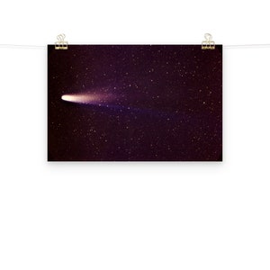 Halley's Comet Matte Poster - Etsy