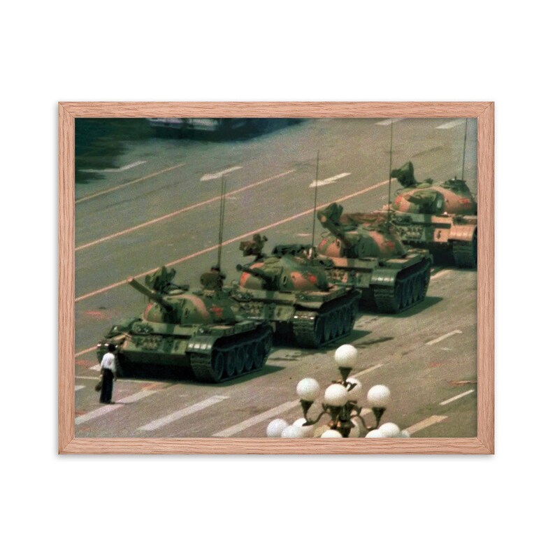 Tank Man Tiananmen Square June 1989 Framed Poster - Etsy