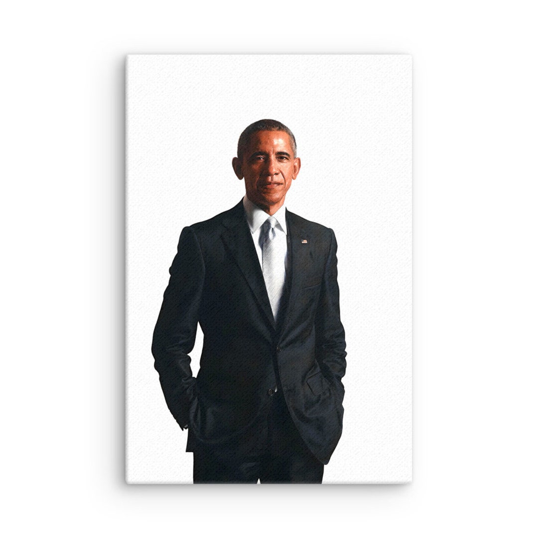 Barack Obama Official Portrait by Robert Mccurdy Canvas - Etsy