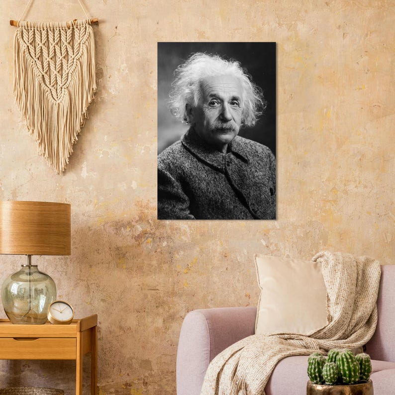 Albert Einstein Matte Poster - Etsy