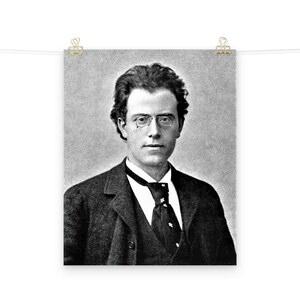 Gustav Mahler Matte Poster - Etsy