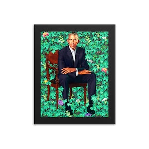 President Barack Obama by Kehinde Wiley Framed Poster - Etsy