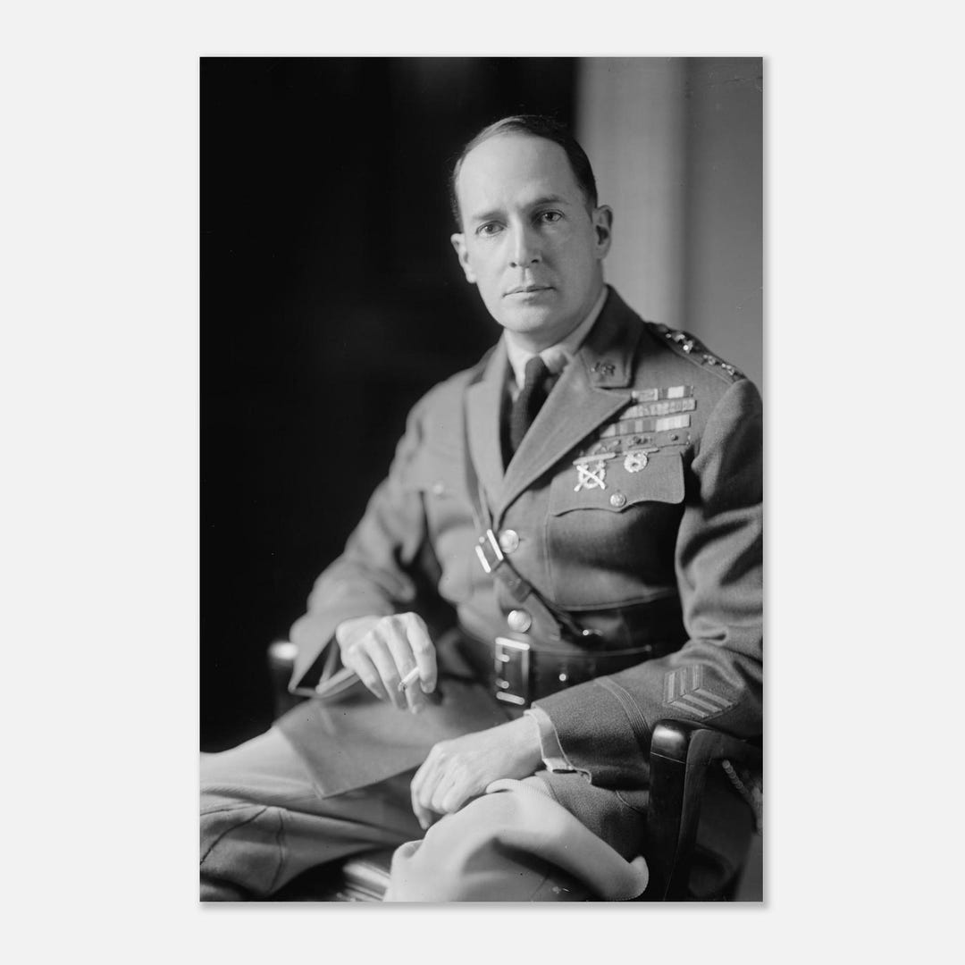 Gen. Douglas Macarthur Portrait Matte Poster - Etsy