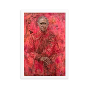 King Charles III Official Portrait (red Painting) by Jonathan Yeo ...