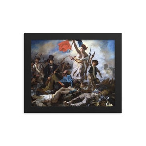 Liberty Leading the People by Eugène Delacroix Framed Poster - Etsy