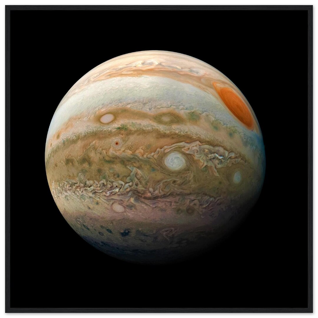 Planet Jupiter From the Juno Spacecraft Framed Poster - Etsy