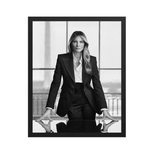 First Lady Melania Trump Official Portrait 2025 Framed Poster - Etsy
