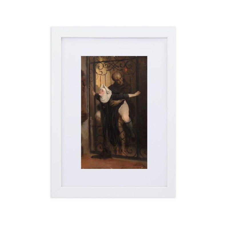 The Sin by Heinrich Lossow Framed Poster With Mat - Etsy