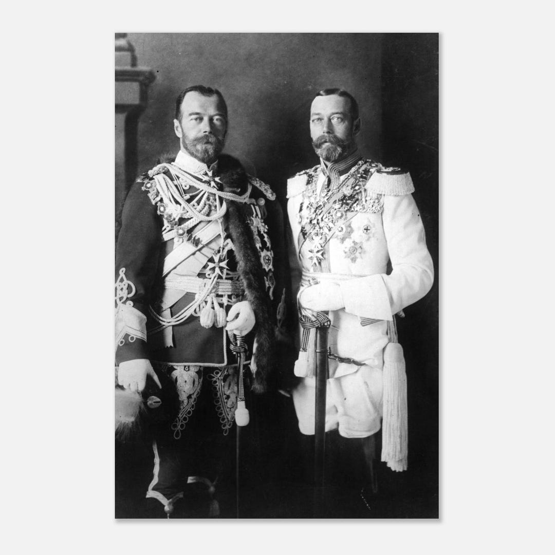 Tsar Nicholas II & King George V Matte Poster - Etsy