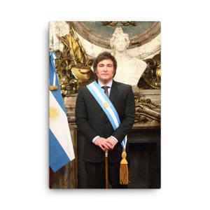 Javier Milei Official Portrait Canvas - Etsy
