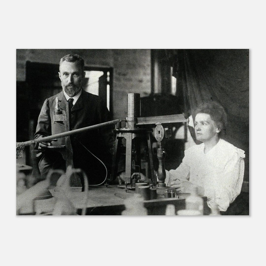Pierre and Marie Curie in Their Laboratory Matte Poster - Etsy