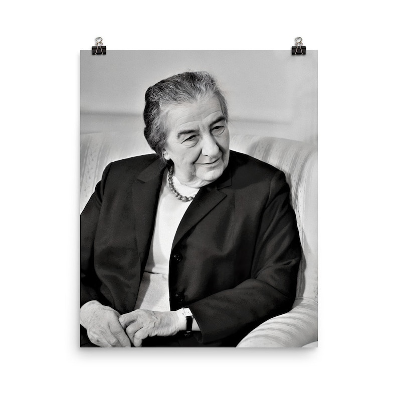 Prime Minister Golda Meir Matte Poster - Etsy