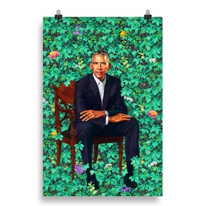 President Barack Obama by Kehinde Wiley Poster - Etsy