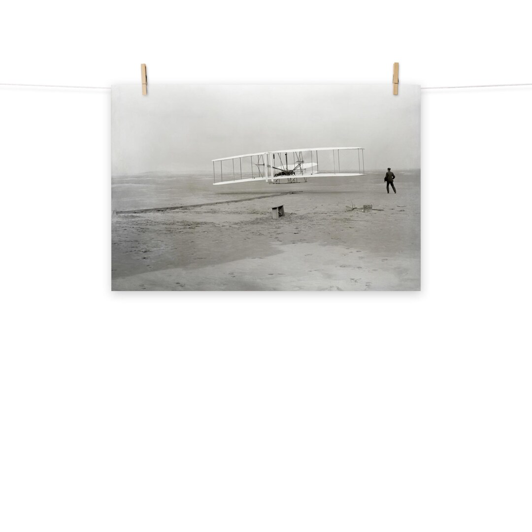 The First Flight of Wright Flyer (wright Brothers) Matte Poster - Etsy
