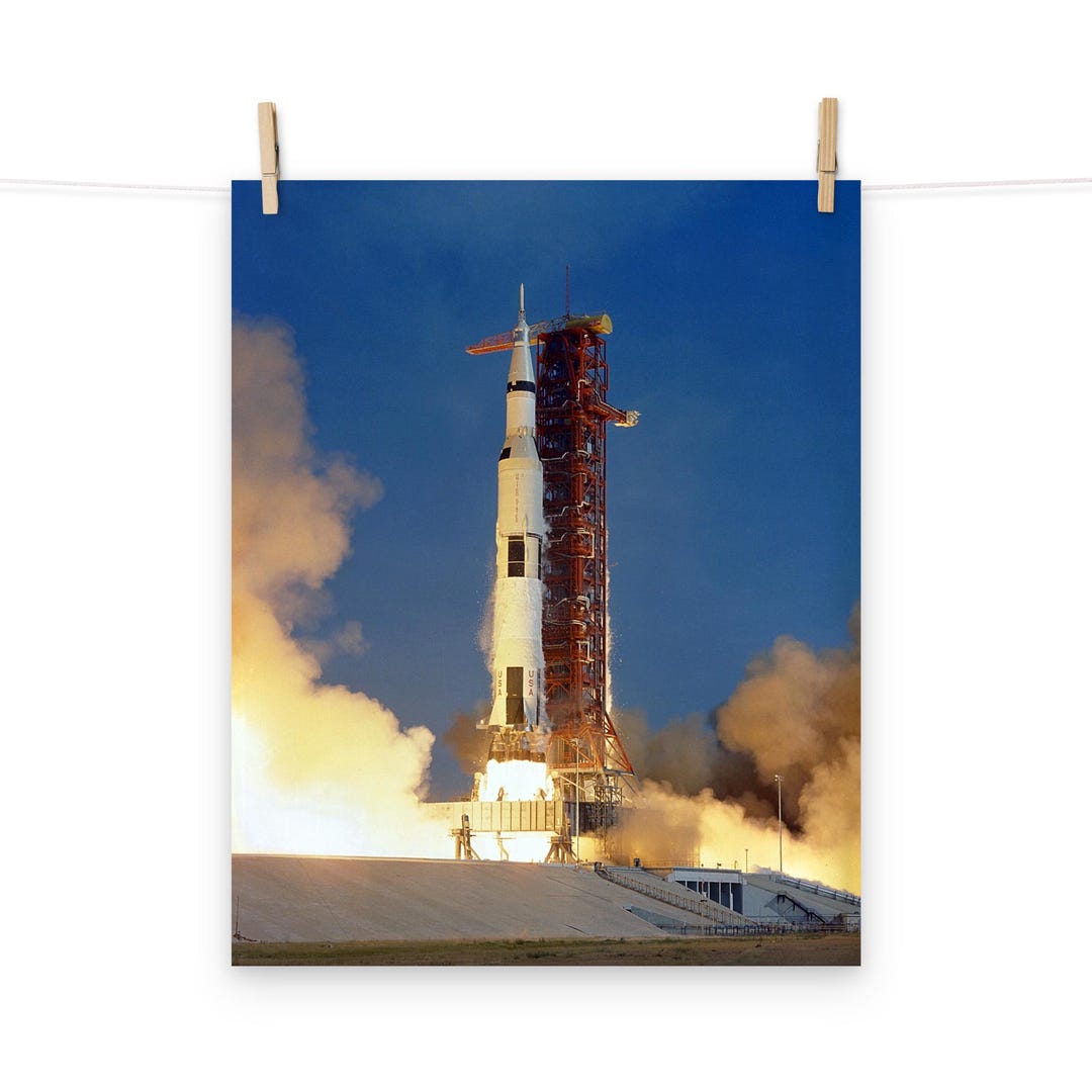 Apollo 11 Launch Matte Poster - Etsy