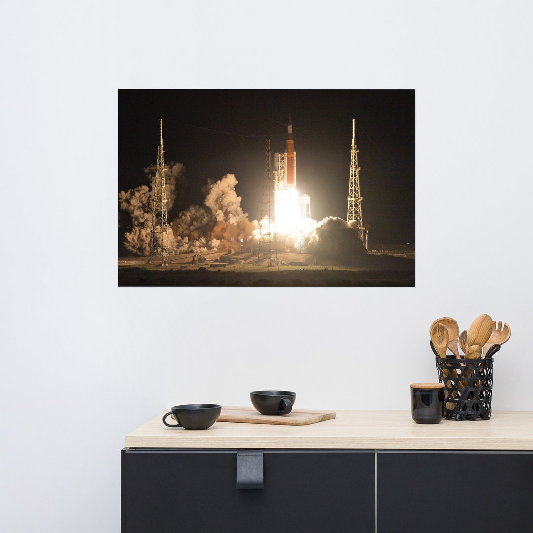 Artemis 1 Launch Poster - Etsy