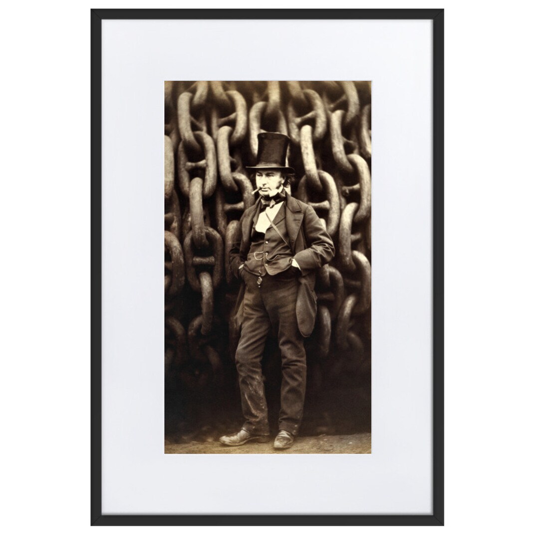 Isambard Kingdom Brunel Framed Poster With Mat - Etsy
