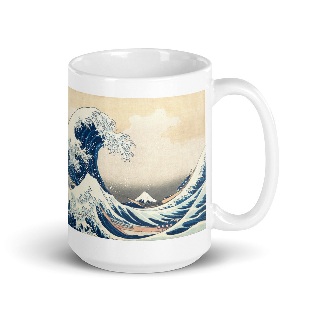 The Great Wave off Kanagawa by Katsushika Hokusai Mug - Etsy