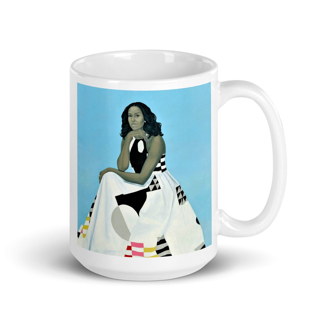 First Lady Michelle Obama by Amy Sherald Mug - Etsy