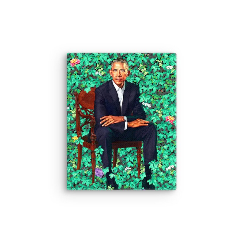 President Barack Obama by Kehinde Wiley Canvas - Etsy