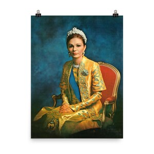 Farah Pahlavi Matte Poster - Etsy