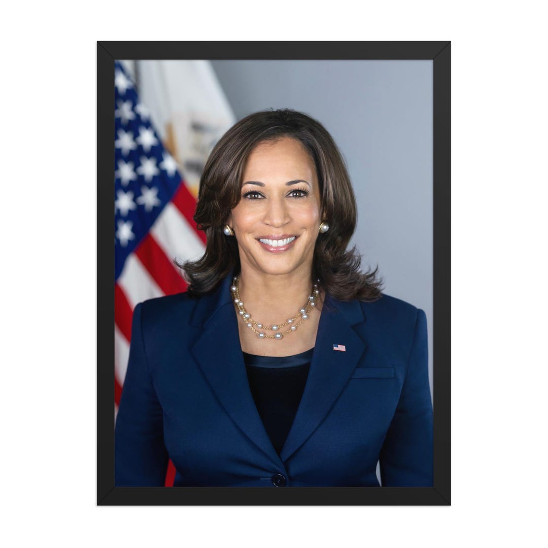 Kamala Harris Official Portrait Framed Poster - Etsy